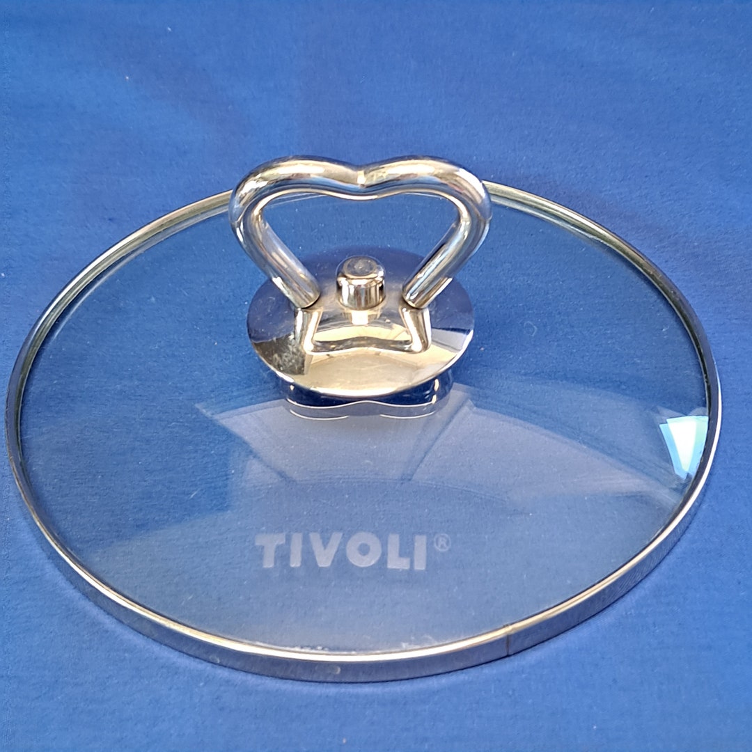 TIVOLI Clear Glass REPLACEMENT LID 6" Metal Heart Handle Cover Pot - Etsy