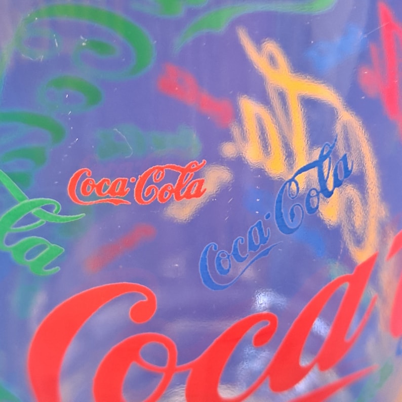 Coca Cola RAINBOW GLASS Coke Tumblers 16oz Cups Soda Indiana Glass - Etsy