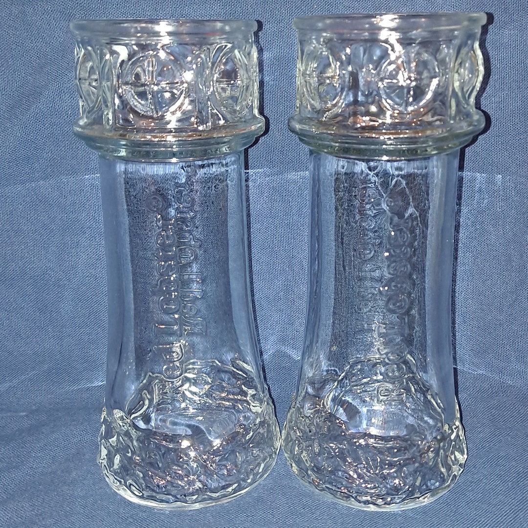 Lot 2 Vintage Red Lobster LIGHTHOUSE GLASSES Drink Light House ...