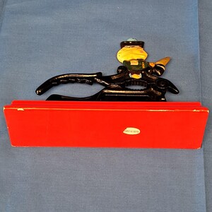 Vintage SOLDIER NUT CRACKER Smasher Breaker Manual Metal Wood Cast Iron ...