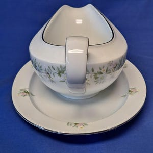 Vintage Taihei China SPRINGTAIME GRAVY BOAT & Underplate Serving Bowl ...