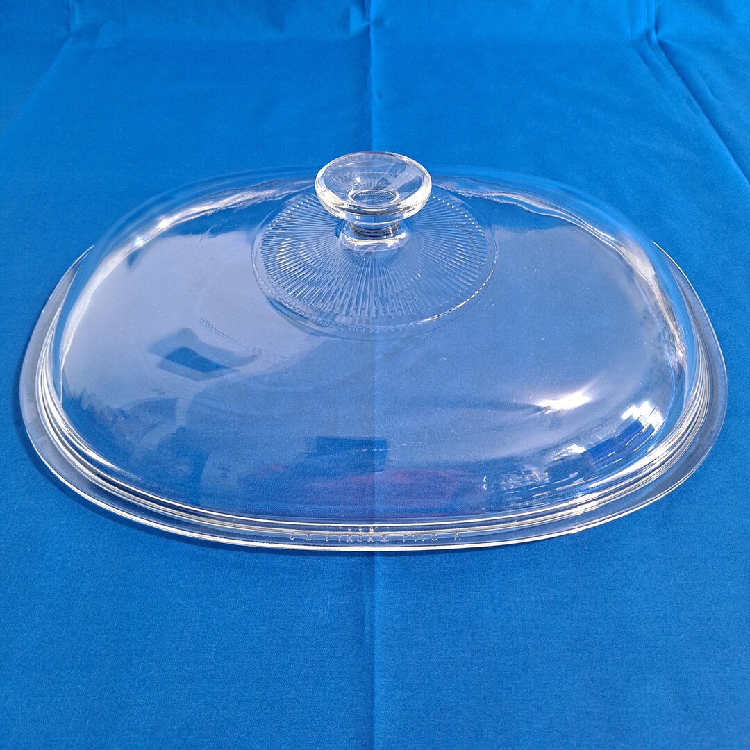 Pyrex GLASS REPLACEMENT Casserole Oval LID F14C Corning Cover 4 Qt Dish ...
