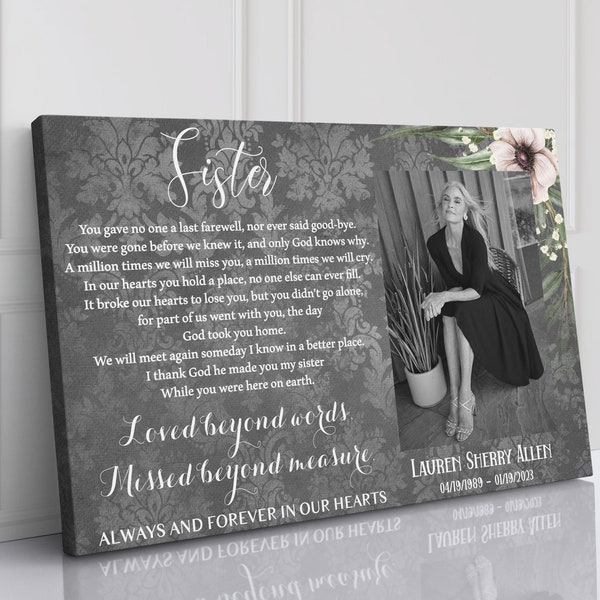 Sister Memorial - Etsy