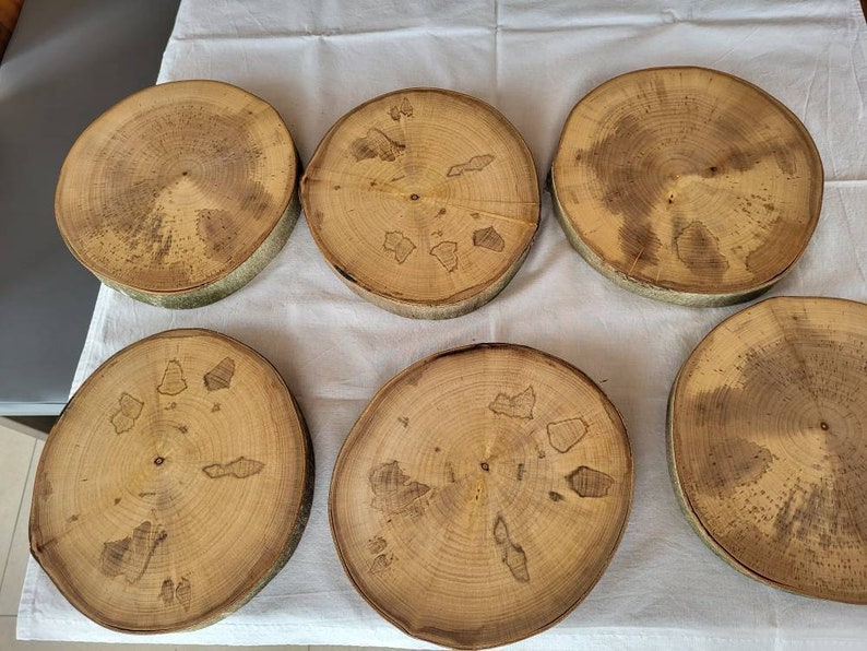Maple Wood Disc, Tree Disc, 24 Cm, Finely Sanded Oiled, Wedding ...
