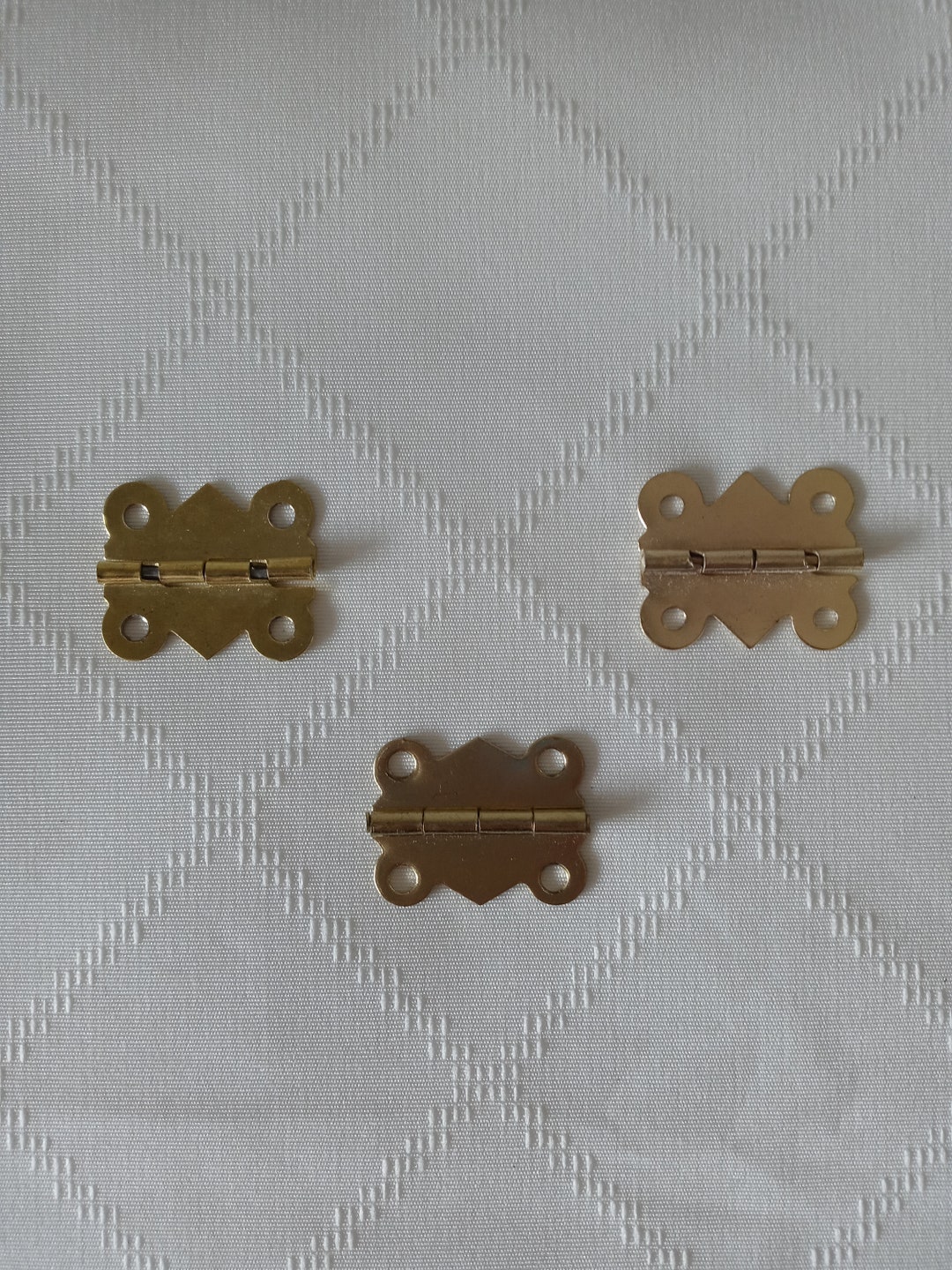 Gold Metal Hinges for Jewelry Box, Apothecary Cabinet, or Curio Cabinet ...