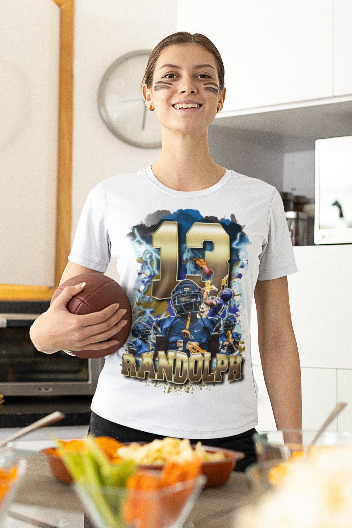 Personalized Football Picture T-shirt for Game Day Custom - Etsy
