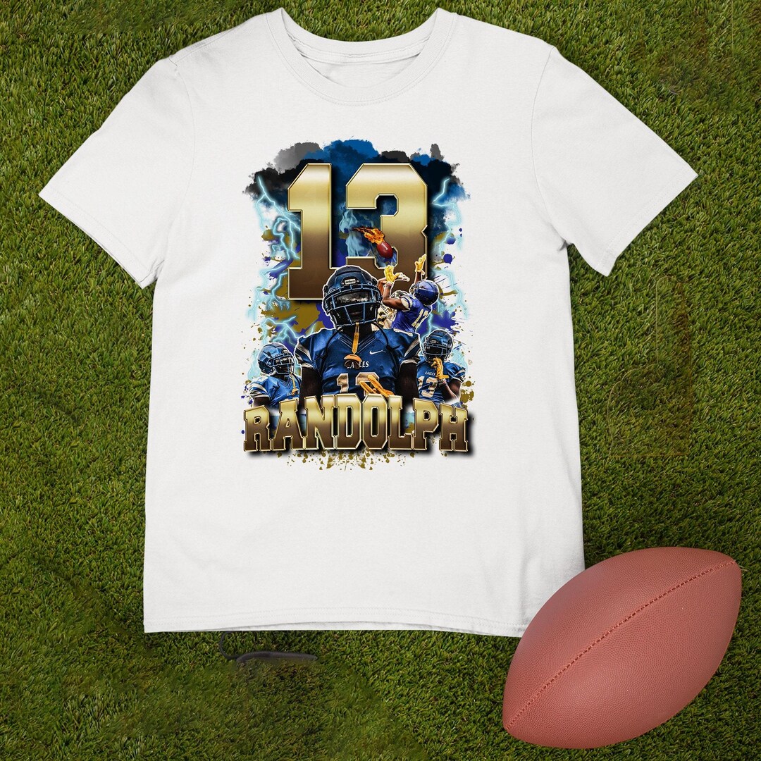 Personalized Football Picture T-shirt | Custom Photo Shirt for Game Day ...