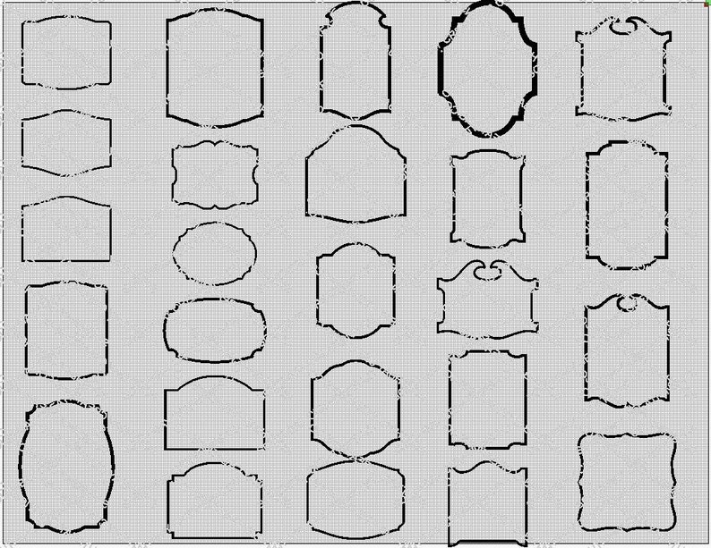 25 Sign Shapes Frames for DIY Signs Laser Cut File Download | Etsy