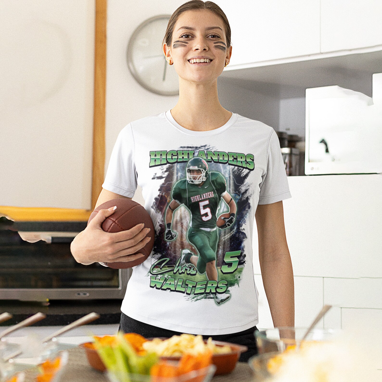 Personalized Football Picture T-shirt for Game Day Custom - Etsy