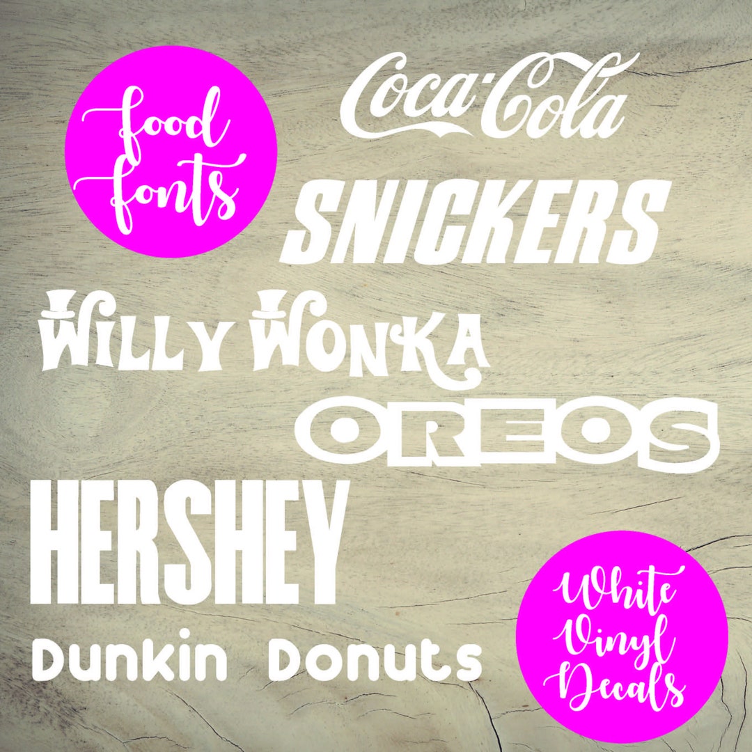 Food Decal Custom Text Oreo Candy Sticker Coke Hershey - Etsy