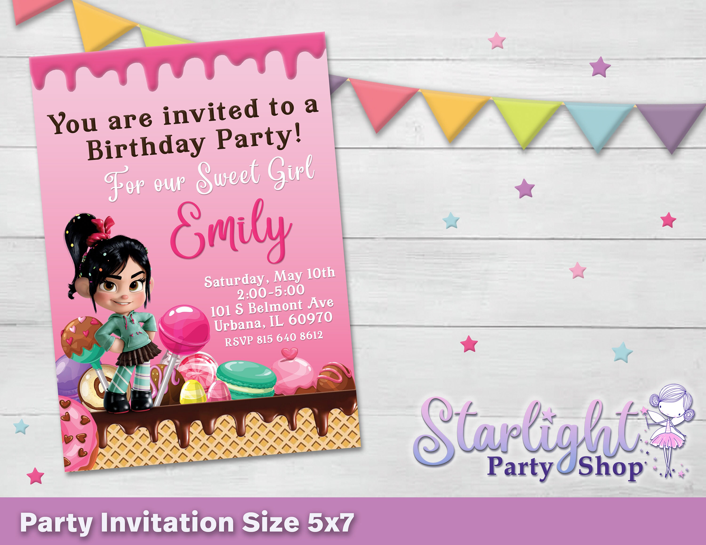 Sugar Rush Party Invitations - Etsy