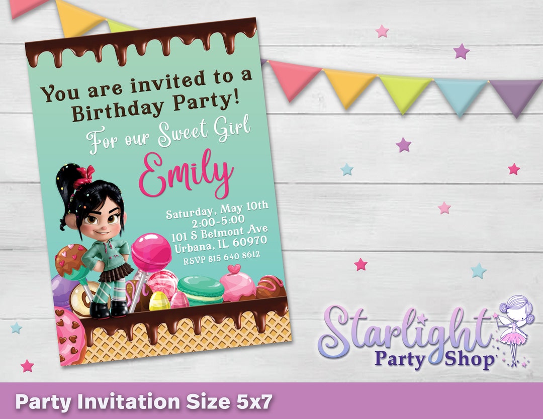 Sugar Rush Party Invitations - Etsy