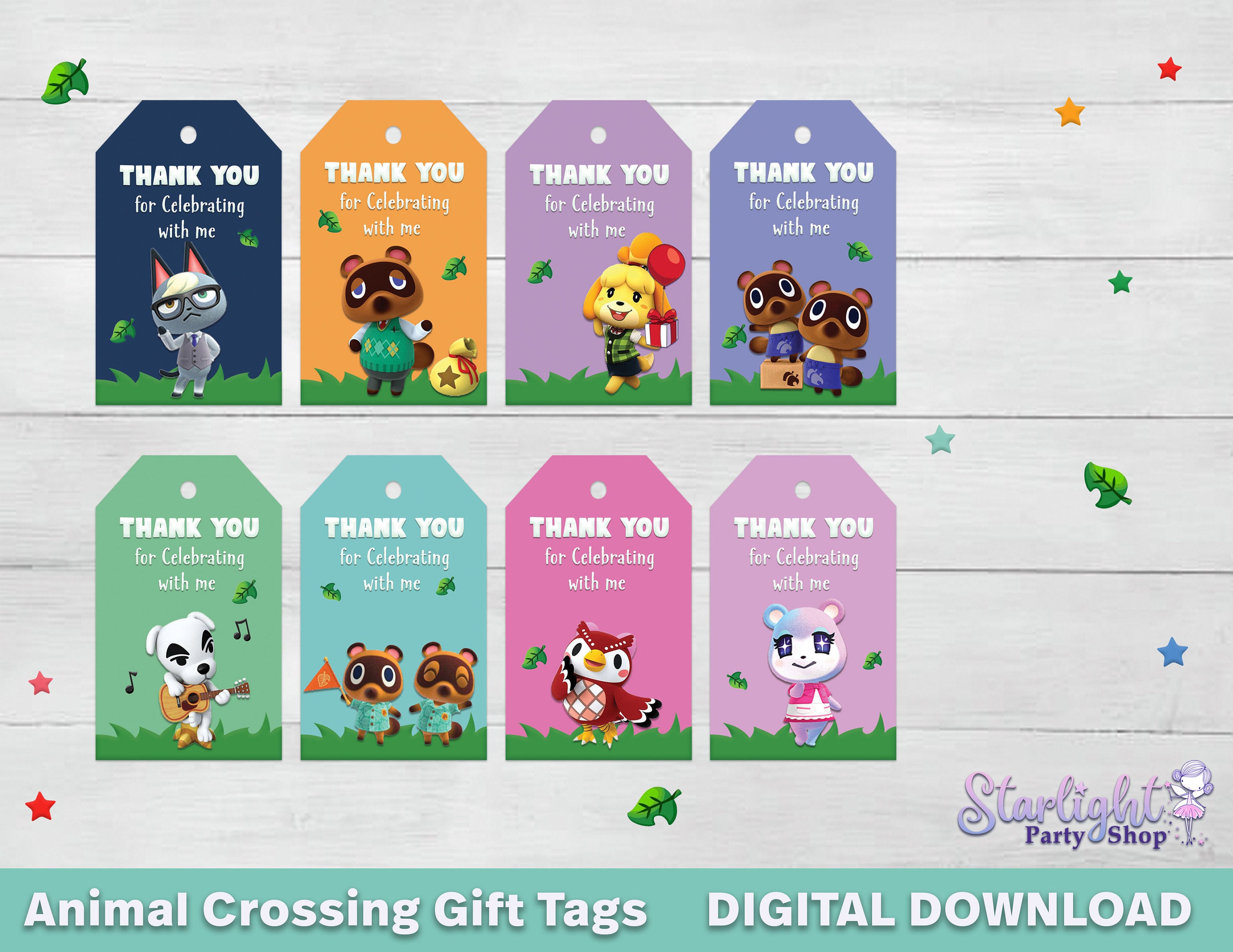 Animal Crossing Gift Tags - Etsy
