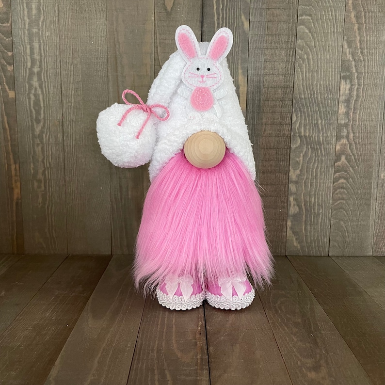 Easter Bunny Gnome, Pink Gnome, Easter Gnome - Etsy
