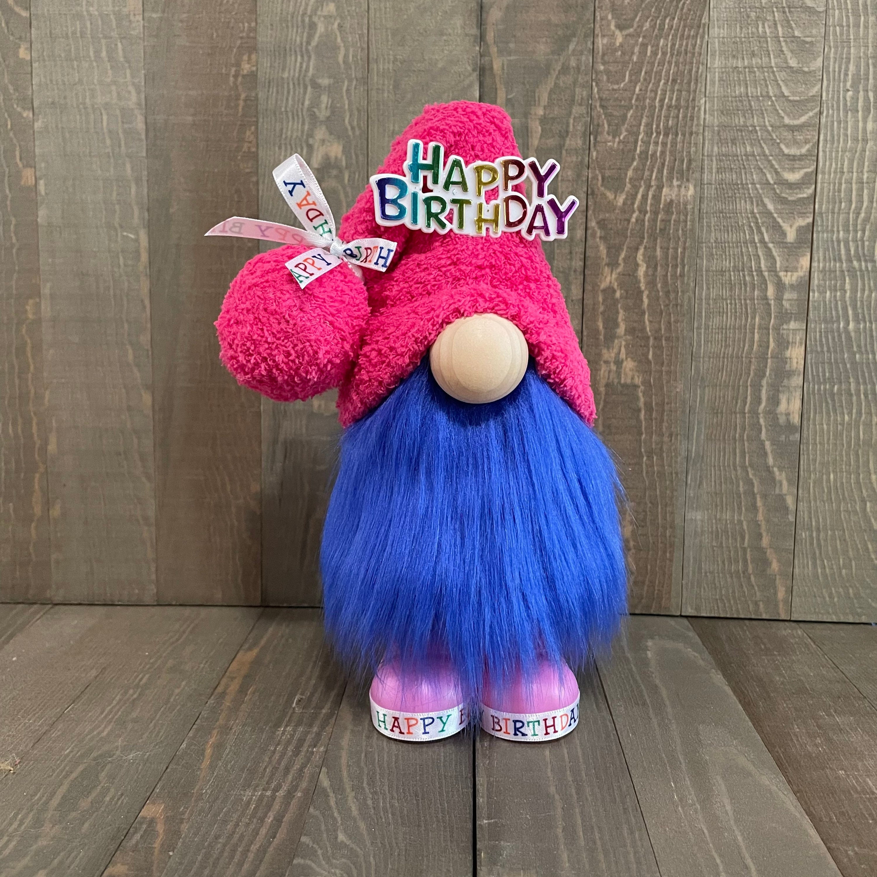 Happy Birthday Gnome, Birthday Gnome, Birthday Gift, Novelty Gift - Etsy