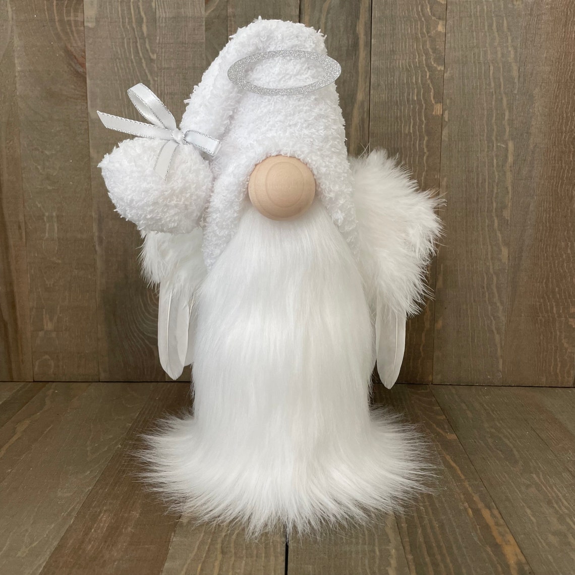 Angel Gnome Tree Topper Memorial Gnome Holiday Gnome - Etsy
