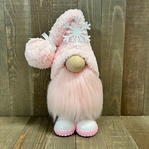Pink Snowflake Gnome, Christmas Gnome, Holiday Gnome - Etsy
