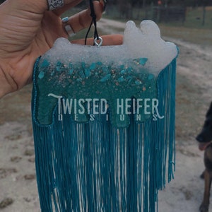 GRAND CHAMPION Show Pig Freshie W/ Fringe + Turquoise - Etsy