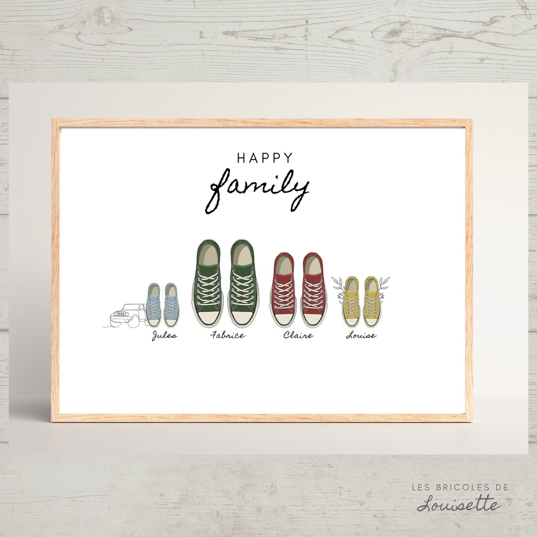 Happy Family Poster - Etsy