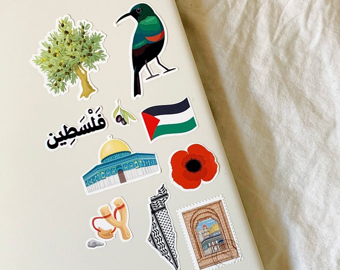 Palestine Sticker Sheets Palestinian Stickers Heritage Stickers - Etsy
