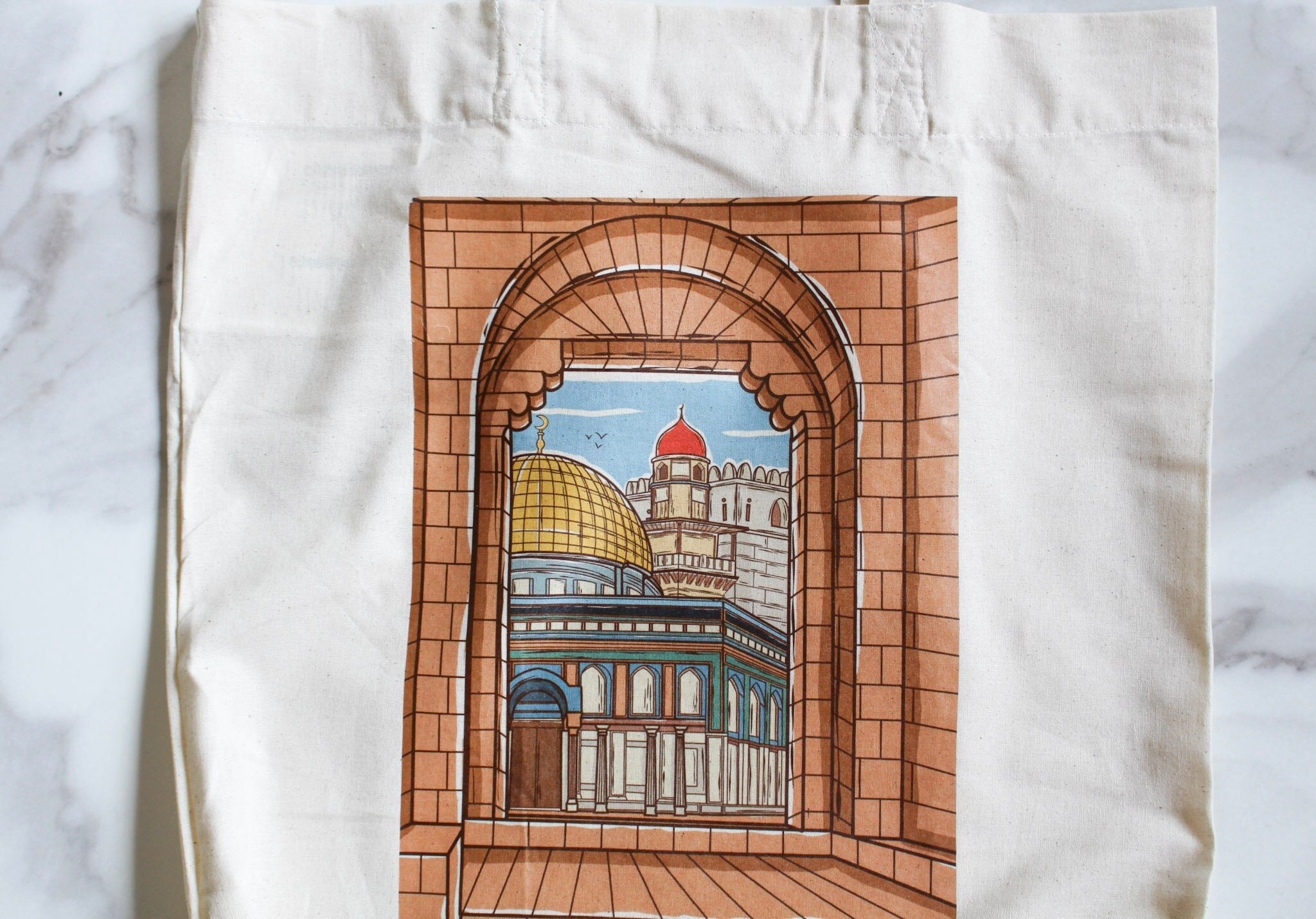 Vintage Palestine Tote Bag Jerusalem Tote Bag Al Aqsa Palestinian ...