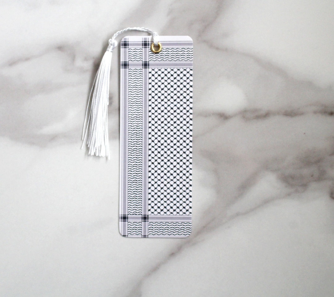 Keffiyeh Pattern Bookmark With A Tassle - Bookmark - كوفية - Etsy