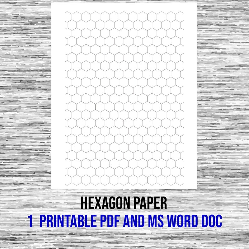 Hexagon Paper - Etsy