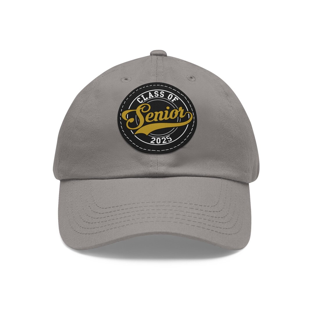Seniors 2025 Hat, Graduation 2025 Cap With Leather Patch, Grad 2025 ...