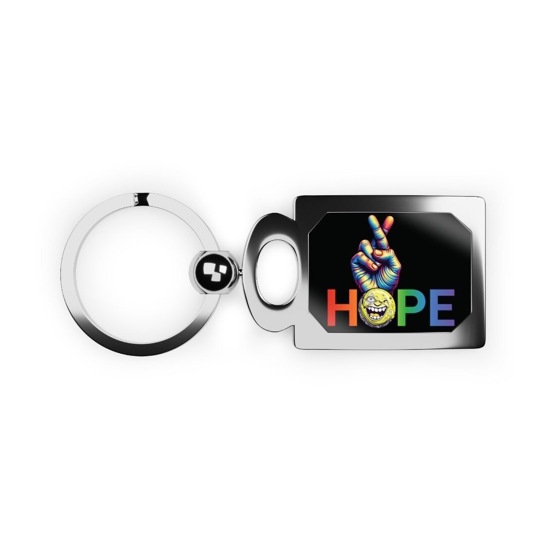 Funny Hope Gift Keyring, Fingers Crossed Hope Keyring, Hope and Little ...