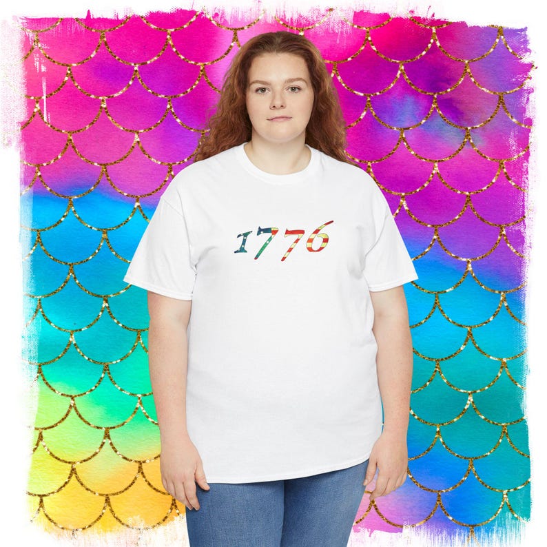 1776 American Flag Numbers T-shirts | Red White and Blue, America 250th ...