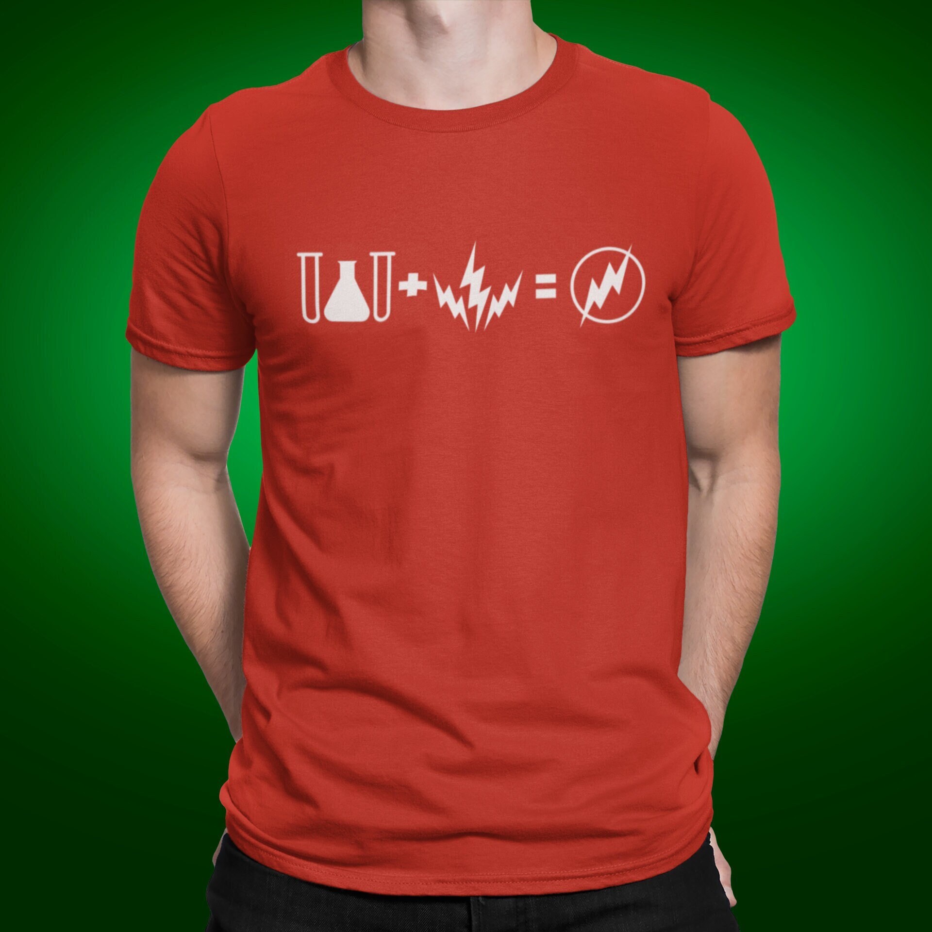 Sheldon Flash Bolt Equation T-shirt, the Prom Equivalency Men Women ...
