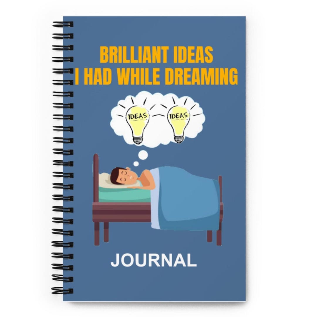 Bedside Dream Journal: Brilliant Ideas Spiral Notebook - Etsy