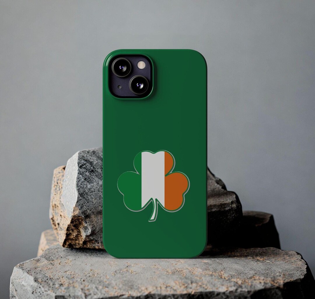 Irish Flag Shamrock iPhone 11-17 Cases: Max, Pro and Slim, Glossy ...