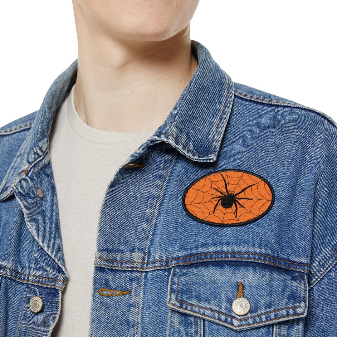 Spider on You Patch, 3 Inch Iron on Patches, Four Shapes Patches, Scary ...