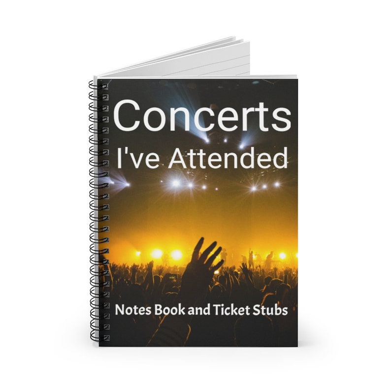 Concerts I've Attended - Notes Book Diary on Concerts Attended With My ...