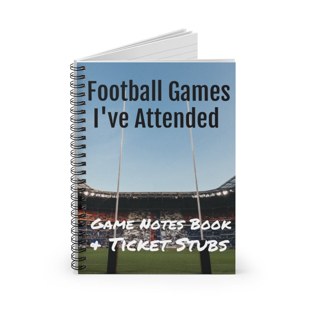 Football Games I've Attended - Notes Book Diary on Football Games ...