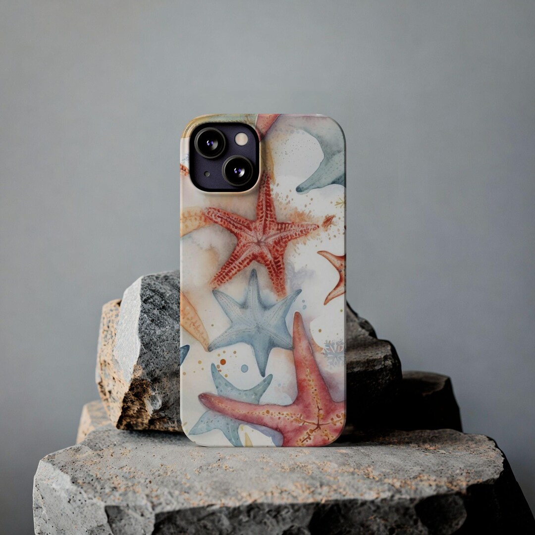 Starfish iPhone 11-17 Cases: Ocean Life Slim Max, Pro Phone Cover - Etsy