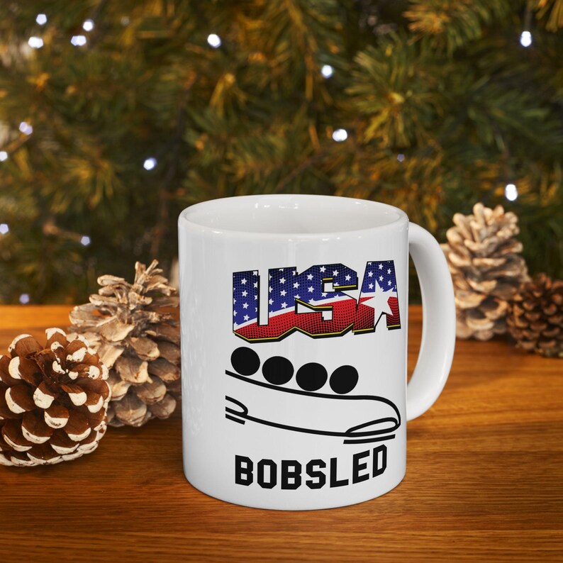 USA 4 Man Bobsled Team Mugs, | 11 Oz 15 Oz Ceramic Fan Gifts - Etsy