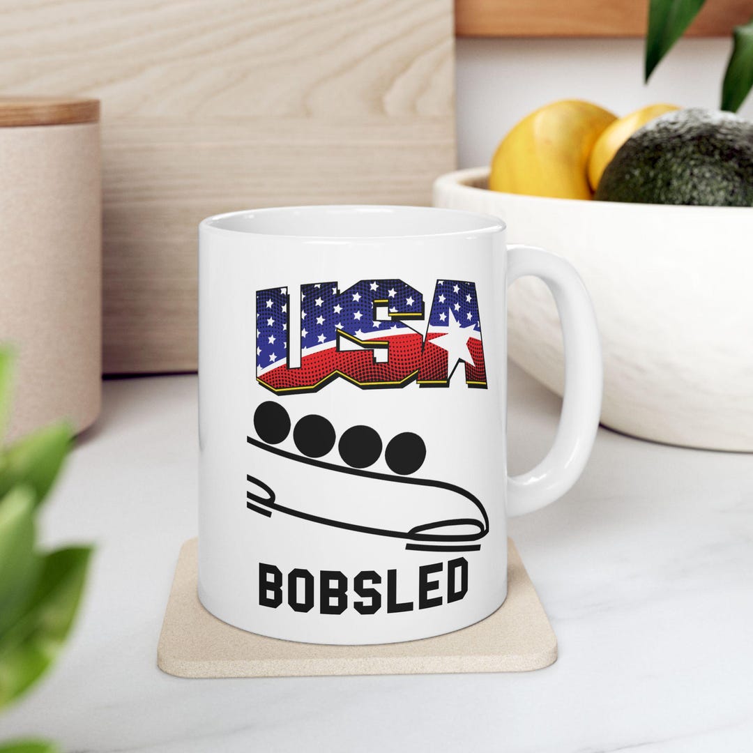 USA 4 Man Bobsled Team Mugs, | 11 Oz 15 Oz Ceramic Fan Gifts - Etsy