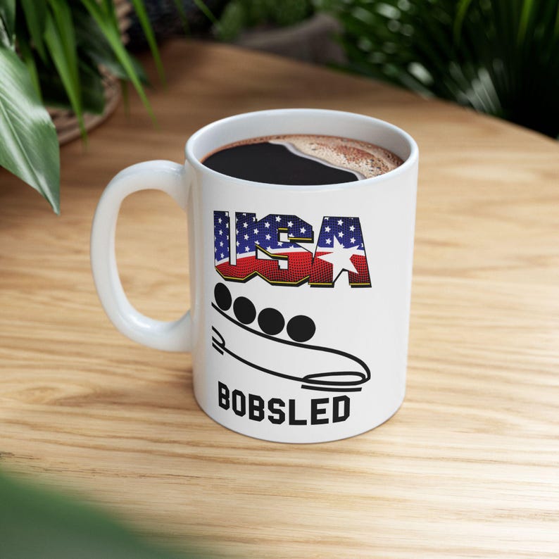 USA 4 Man Bobsled Team Mugs, | 11 Oz 15 Oz Ceramic Fan Gifts - Etsy