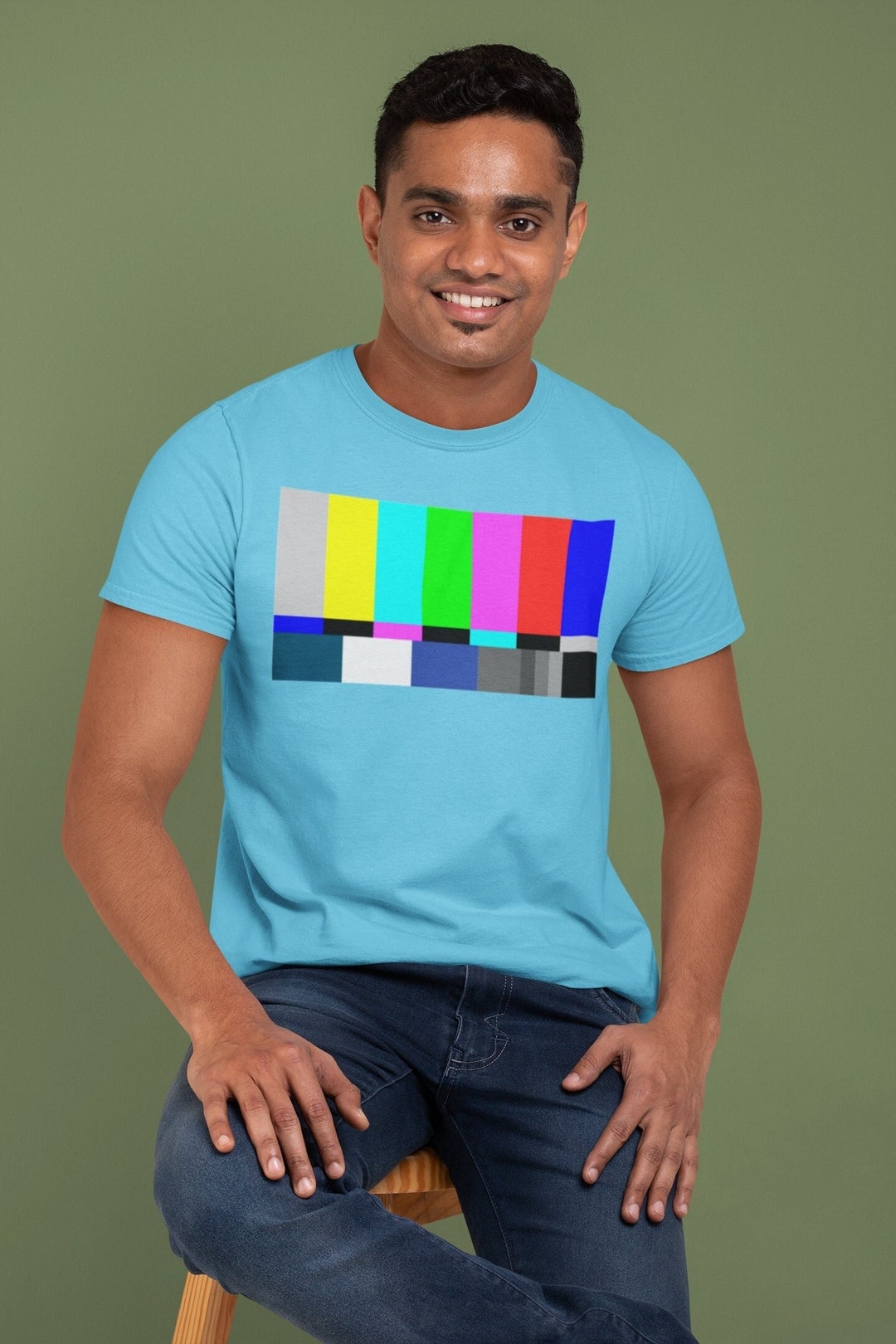 Sheldon Fans Shirt, Color Bars, SMPTE TV Test Pattern Bozeman Reaction ...