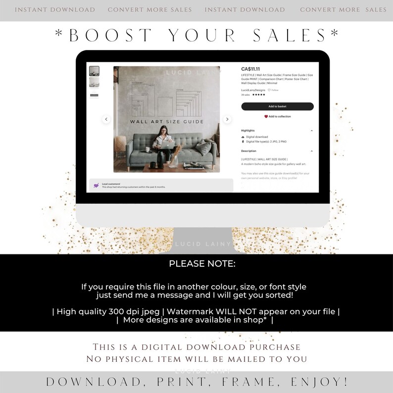 WHITESTONE | Wall Art Size Guide, Frame Size Guide, Comparison Chart ...