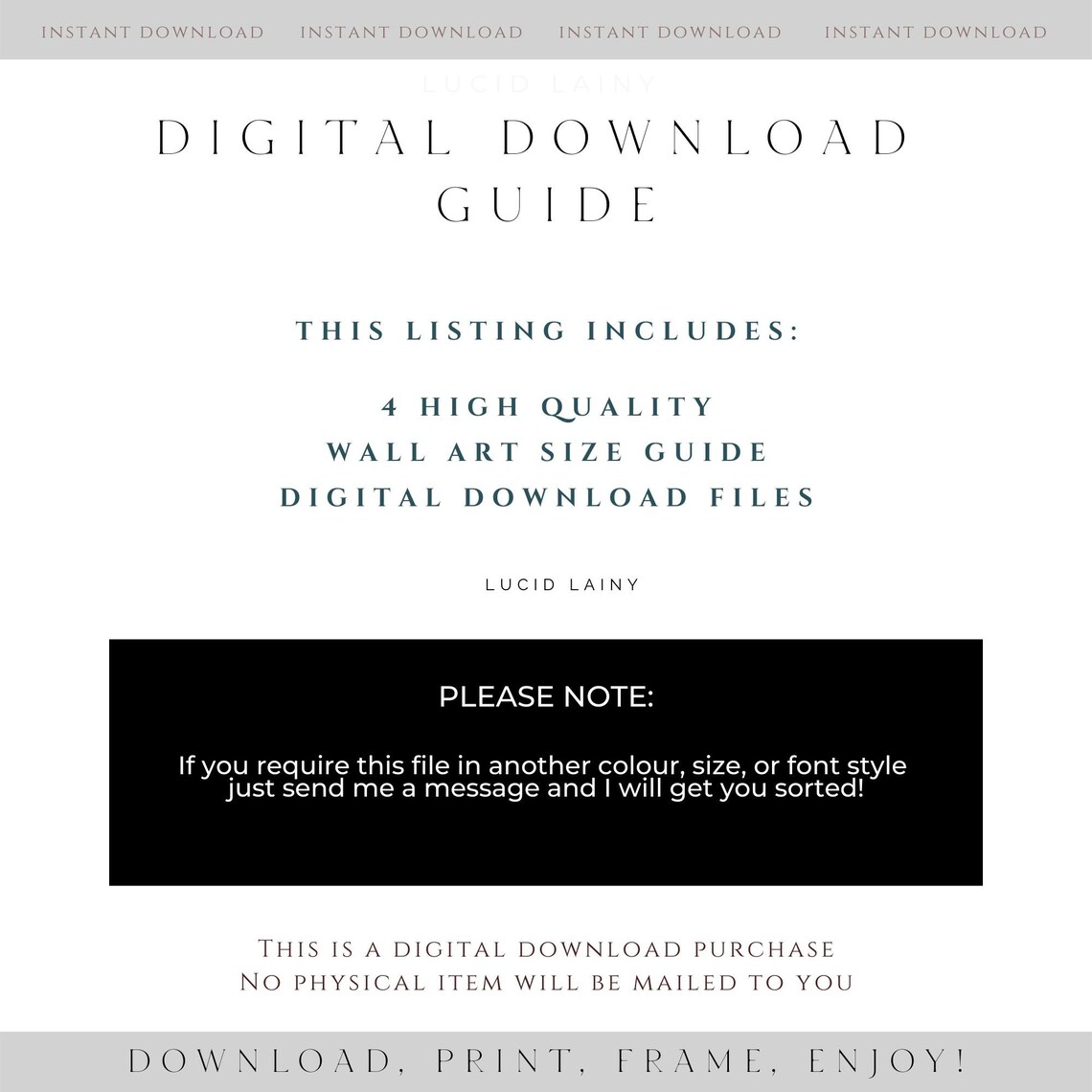 Lifestyle Wall Art Size Guide Frame Size Guide Size Guide Print Comparison Chart Poster Size