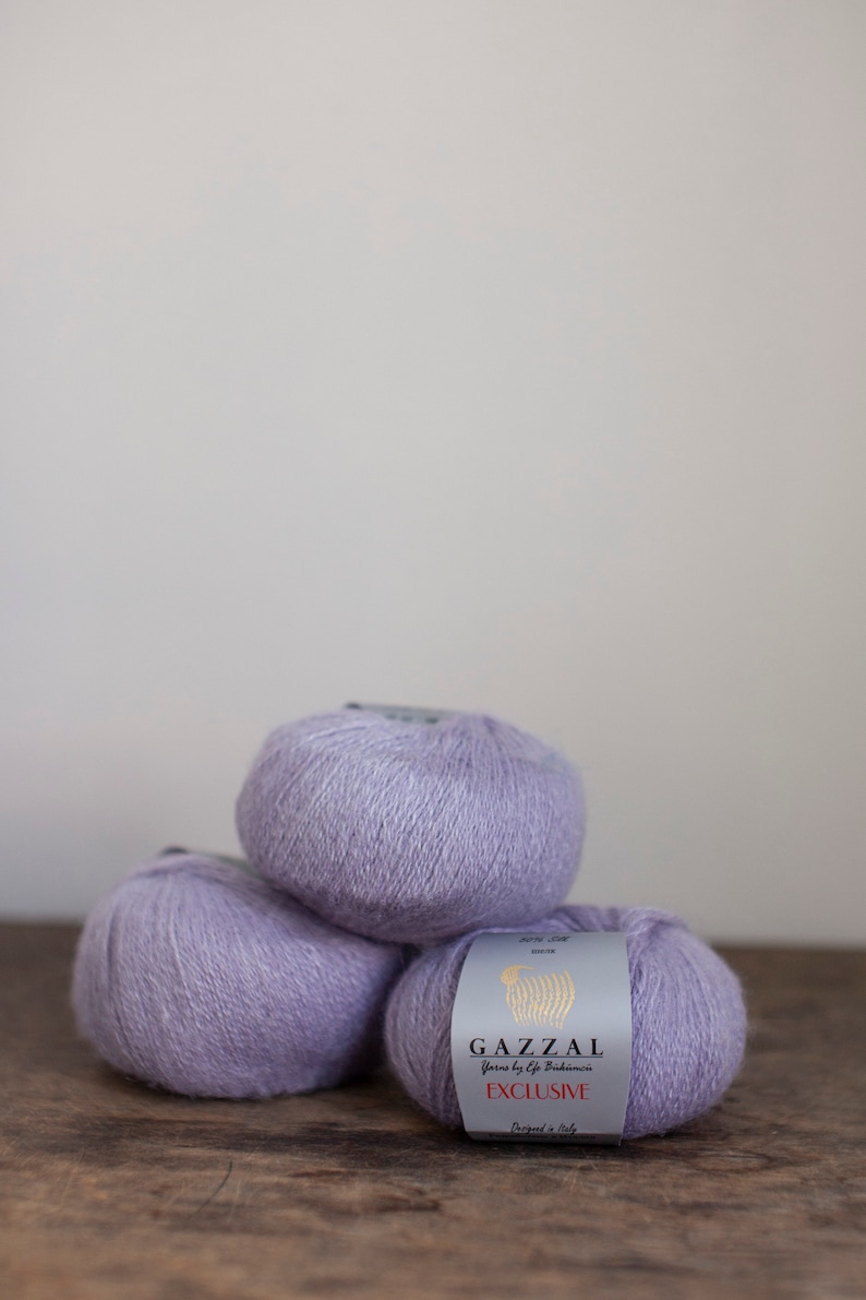 Gazzal Exclusive, Silk Yarn, Mohair Yarn, Soft Yarn, Sustainable Yarn ...