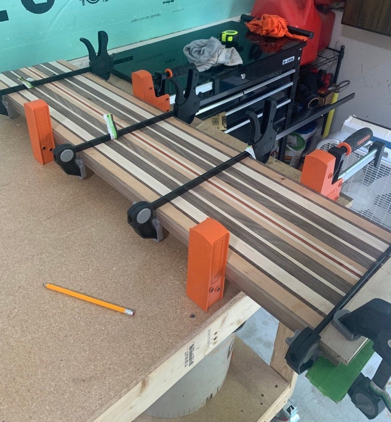 Exotic Hardwood Edge Grain Cutting Board - Custom Design (10.25 X 14.75 ...