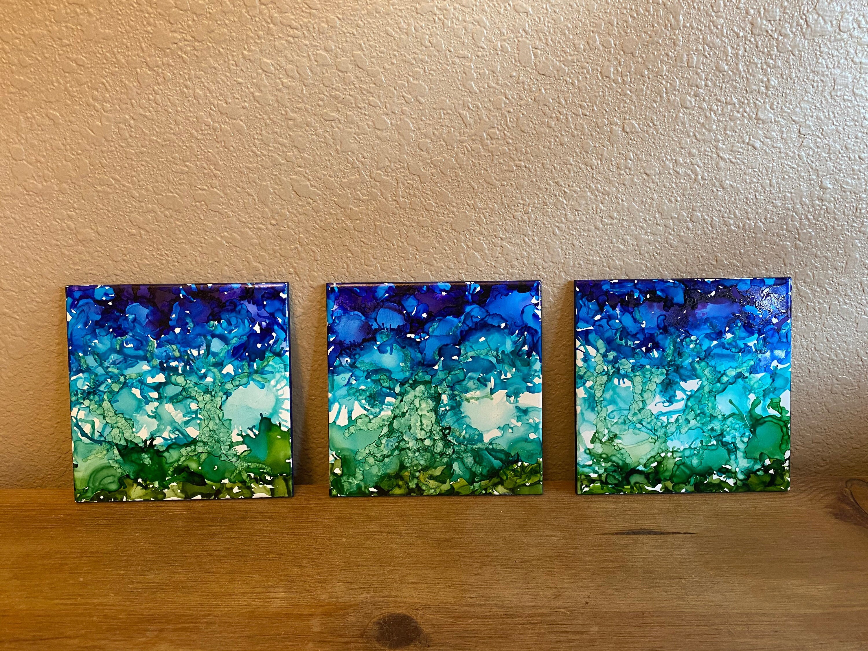 Magical Forest - Original Alcohol Ink Art, Alcohol Inks, Colorful Ink ...