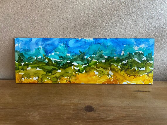 Earth and Sky Original Alcohol Ink Art Alcohol Inks | Etsy