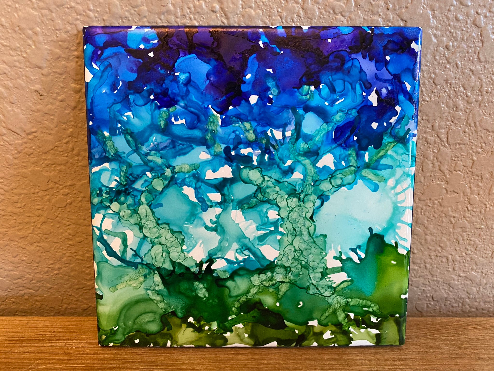 Magical Forest - Original Alcohol Ink Art, Alcohol Inks, Colorful Ink ...