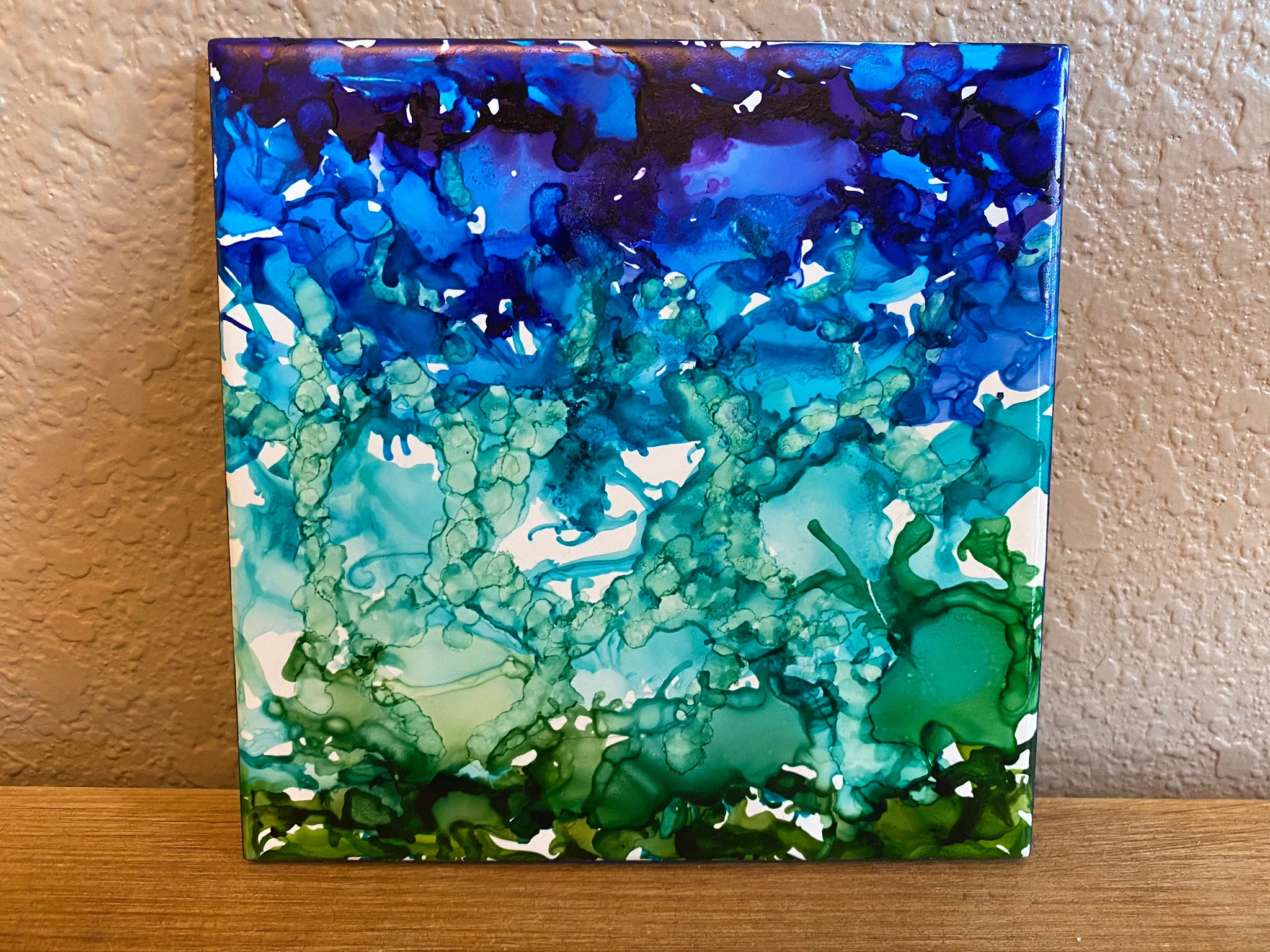 Magical Forest - Original Alcohol Ink Art, Alcohol Inks, Colorful Ink ...