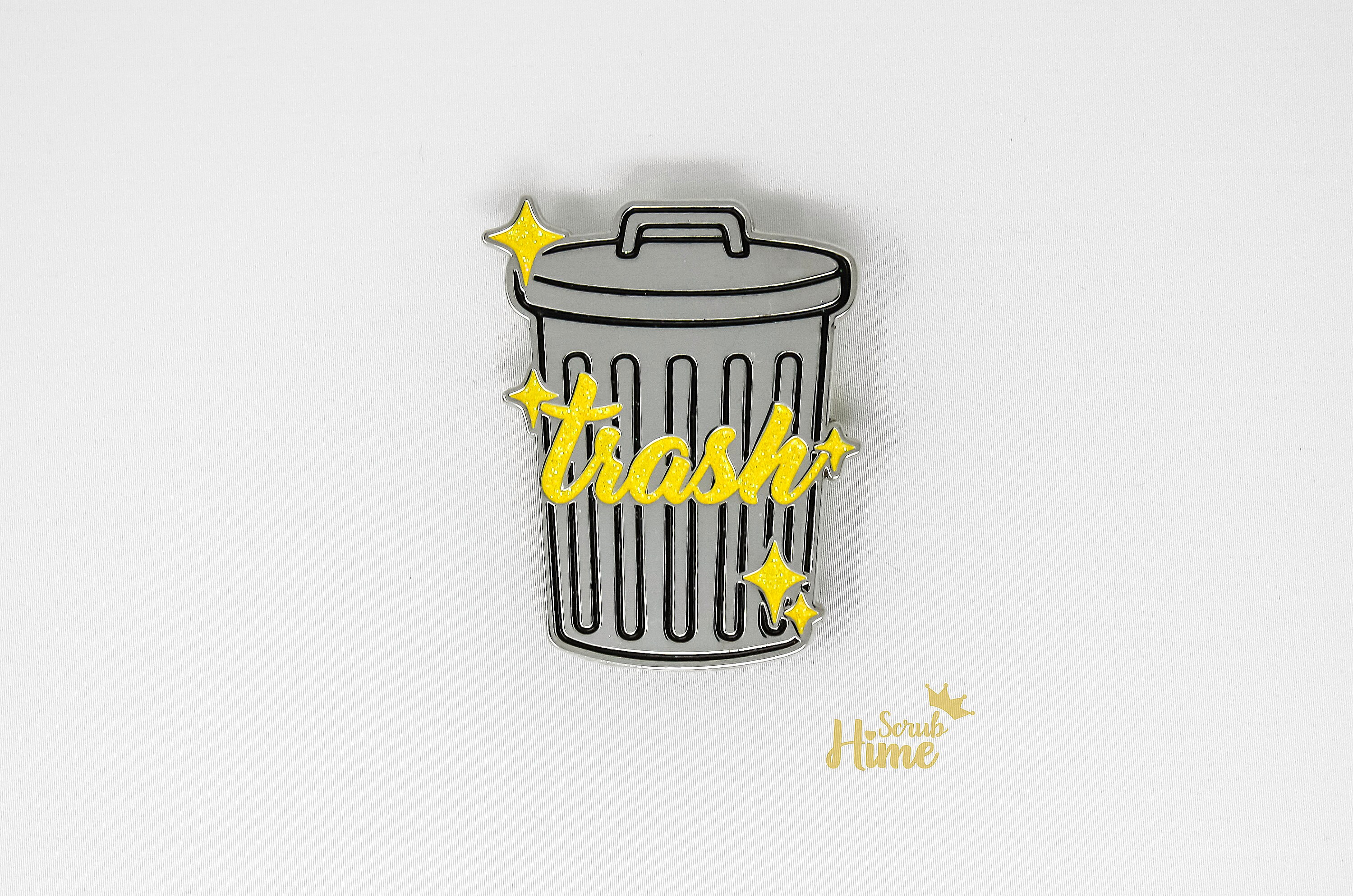 XL Trash Enamel Pin - Etsy